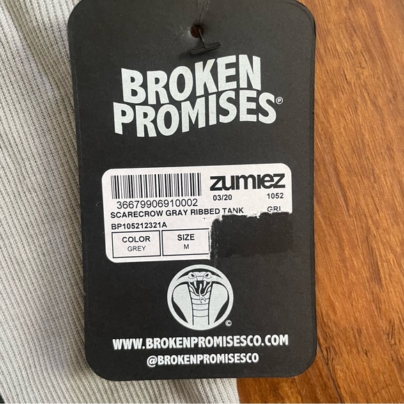 Broken Promises | Tops | Broken Promises Tank Crop Medium Gray Grey ...